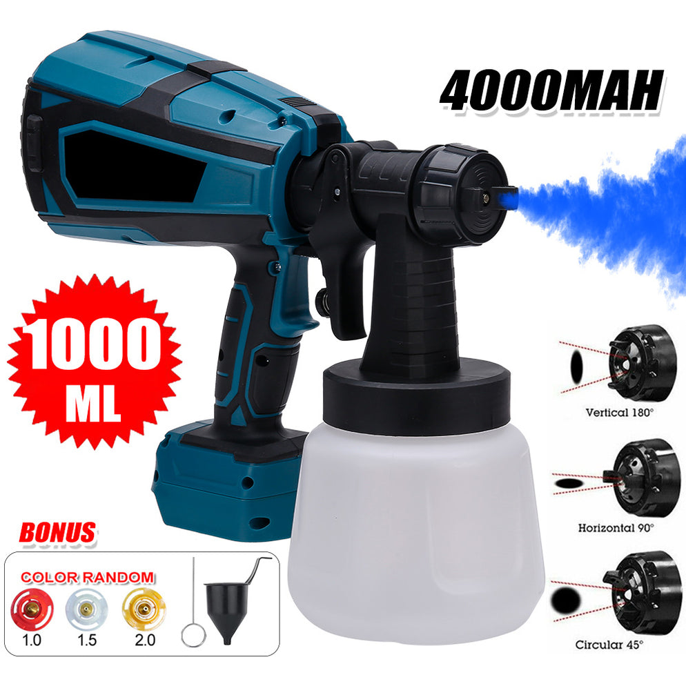 Wireless High Pressure Paint Sprayers 1000ML — Beepzoo